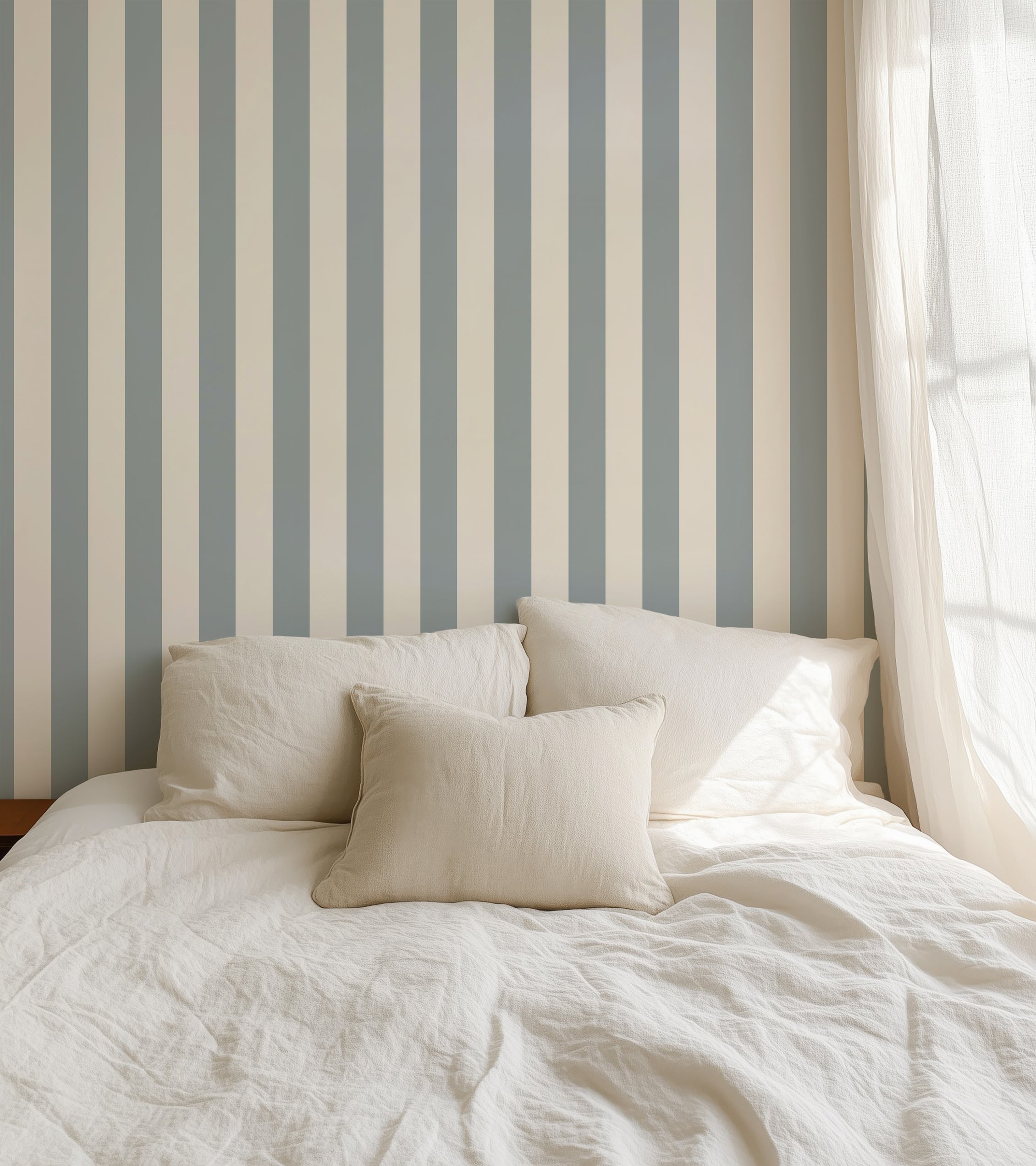 Charlie Stripe in French Blue – North and Finch