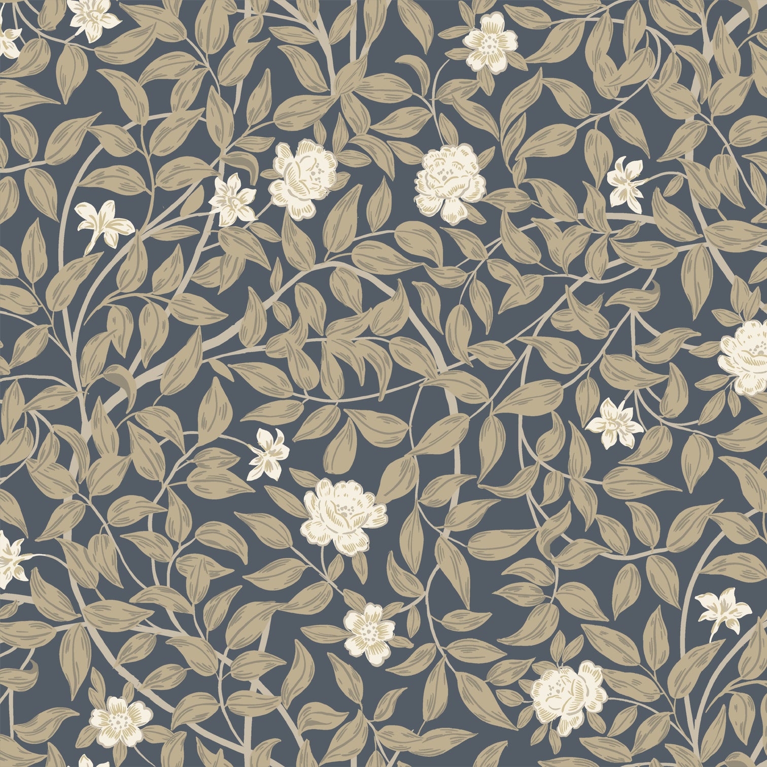 Flora in Colonial Blue Sample – North and Finch